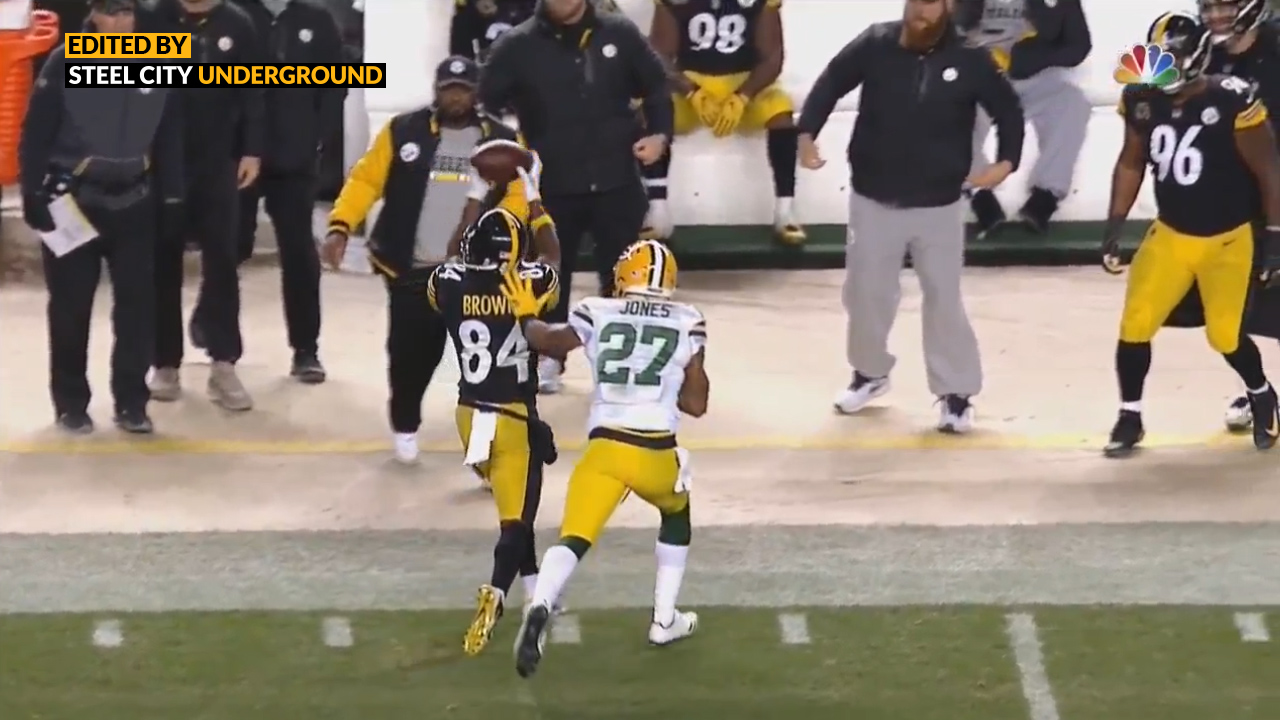 Watch: Antonio Brown's tiptoe sideline catch - Steel City Underground